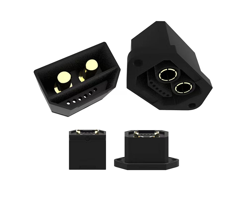 QS2+6 6.0mm golden anti-spark 100A high current connector with 6P sign ...