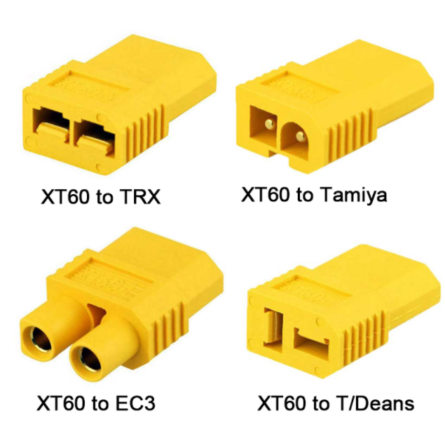 XT60 Series Battery Power Adapter - EC3 Tamiya Traxxas Deans — QS Connector