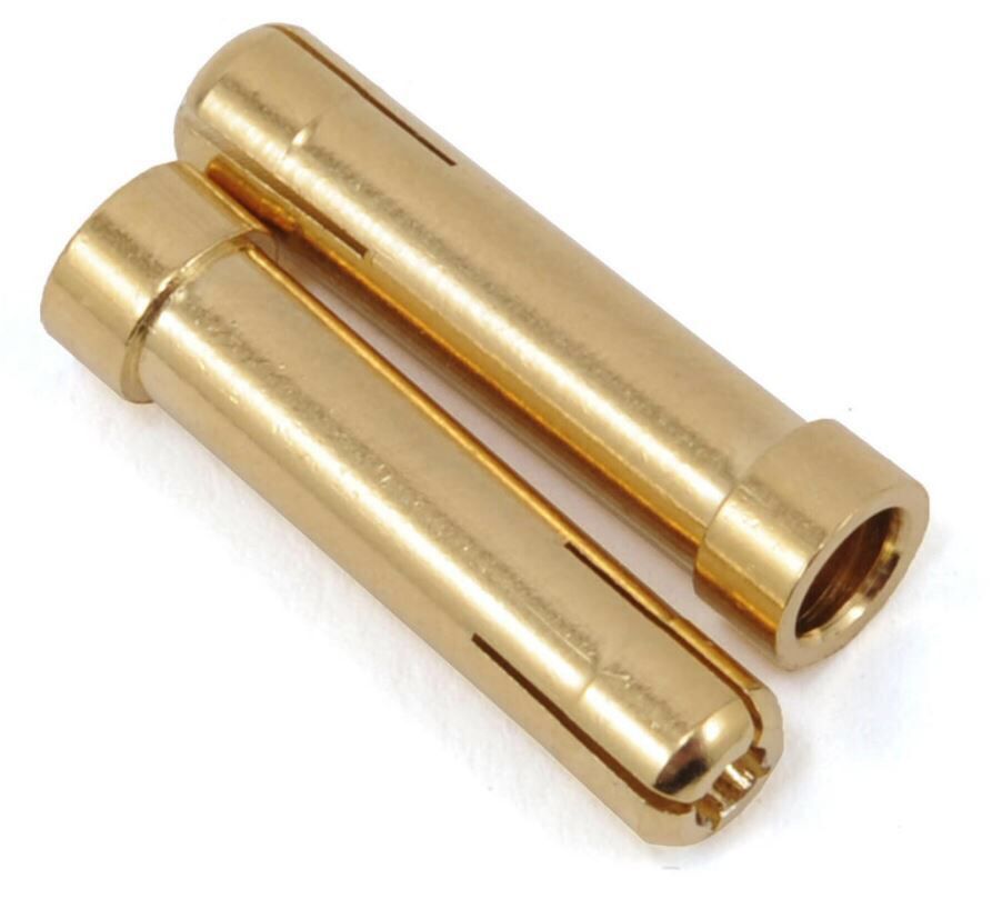 5mm to 4mm Bullet Connectors Gold plated Plugs for RC Car ESC Battery ...